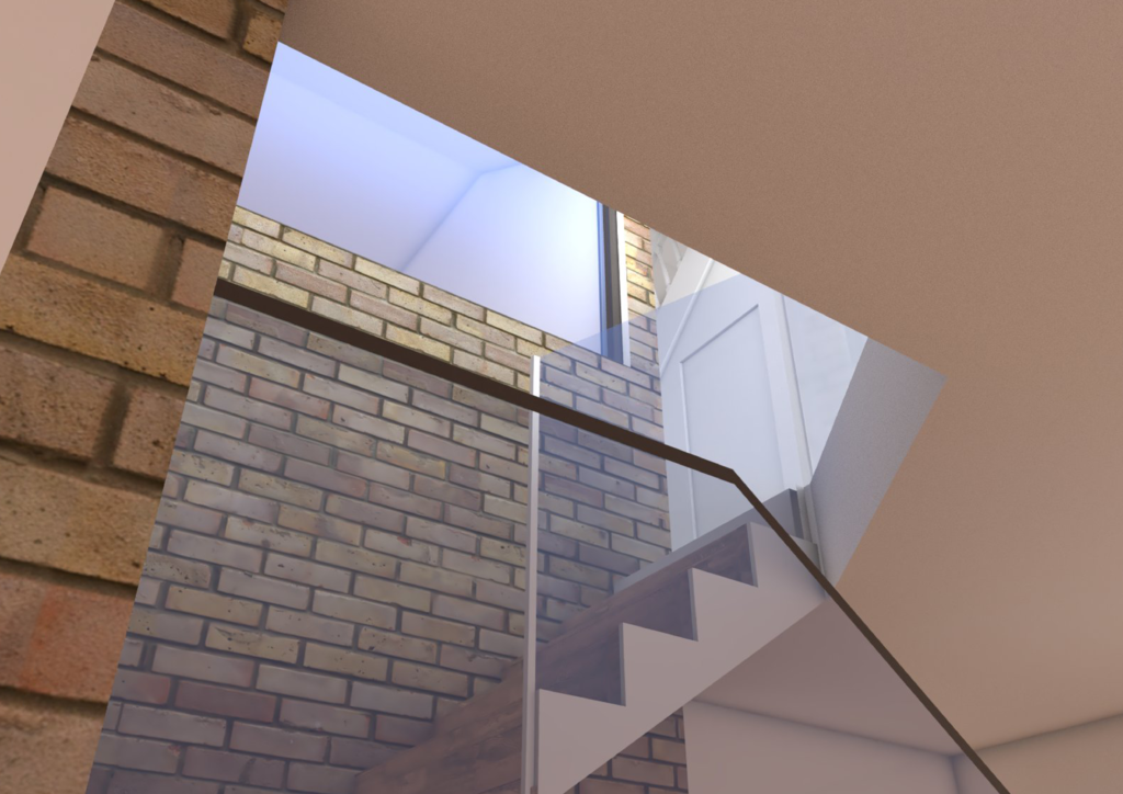 Feature Stairs to a Basement Extension | Shape Architecture Ltd