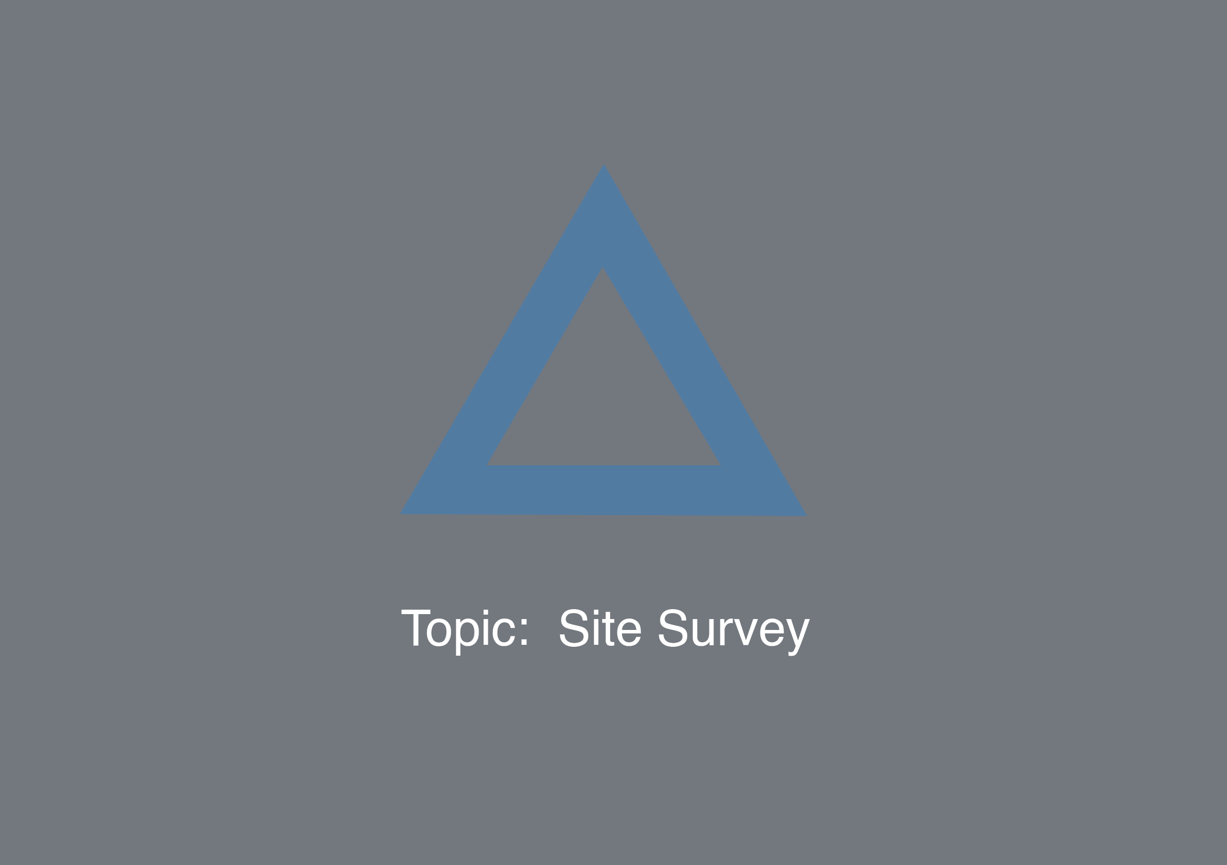 Site Survey | Shape Architecture Ltd