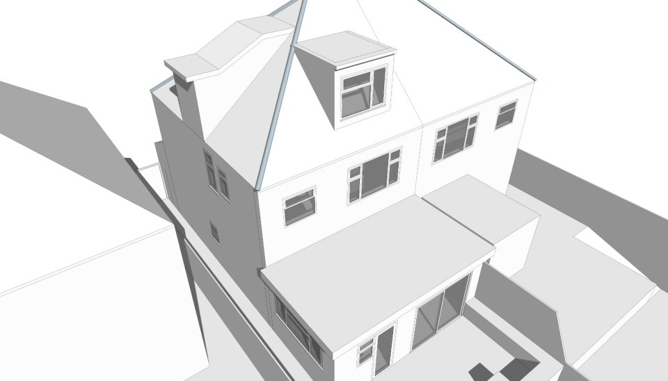 Hip to Gable Extension in Hove: Design Proposals | Shape Architecture Ltd